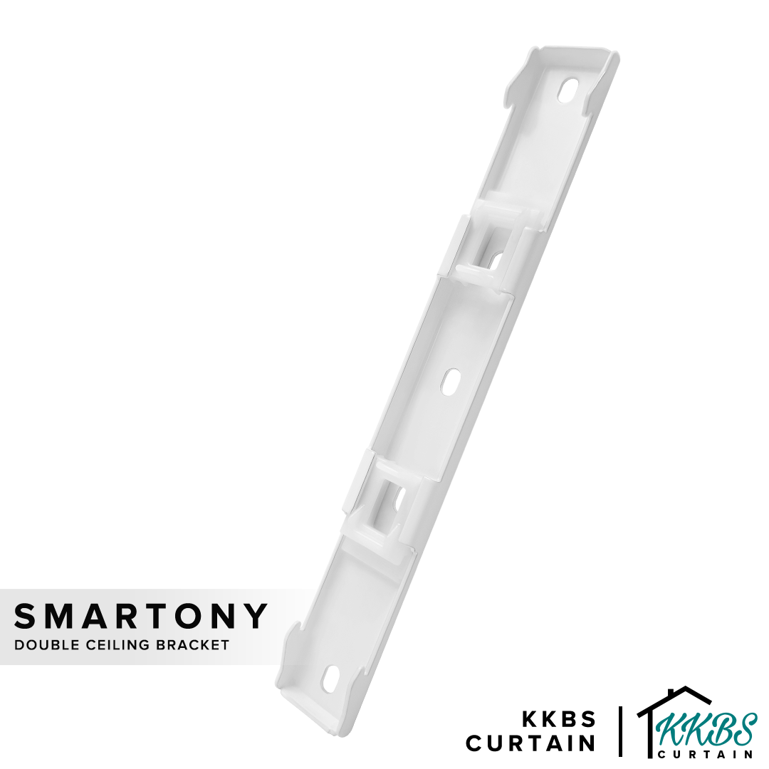 Smartony Motorised Curtain Track Double Ceiling Bracket – KKBS CURTAIN
